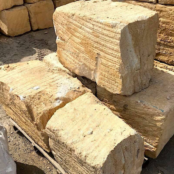 Sandstone Blocks - 500x500x1000 - Coastal Landscape Supplies