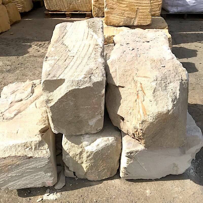 Sandstone Blocks - 500x500x1000 - Coastal Landscape Supplies